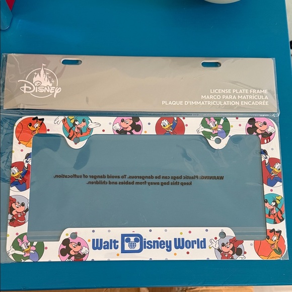 Disney | Other | Walt Disney Colorful Character License Plate Frame ...